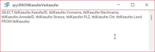 Abfragen [basics]: Daten zusammenfassen mit UNION - Access [basics]